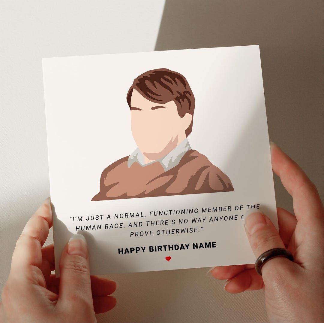 Mark Corrigan Birthday Card, Personalised Card, Greetings Card, Card ...