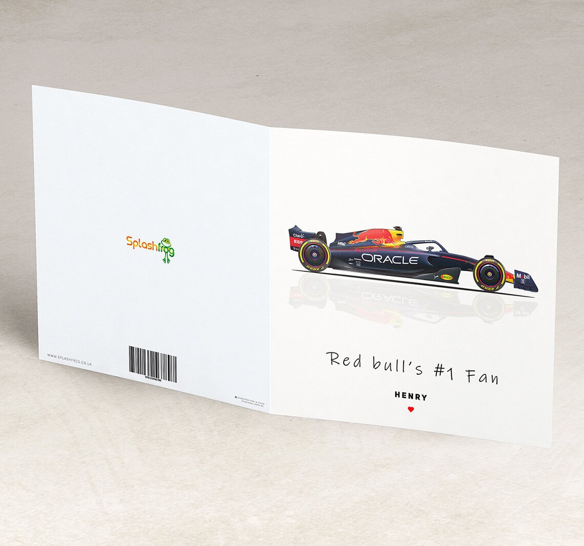 Red Bull Birthday Card Personalised Card Card for Son Card - Etsy