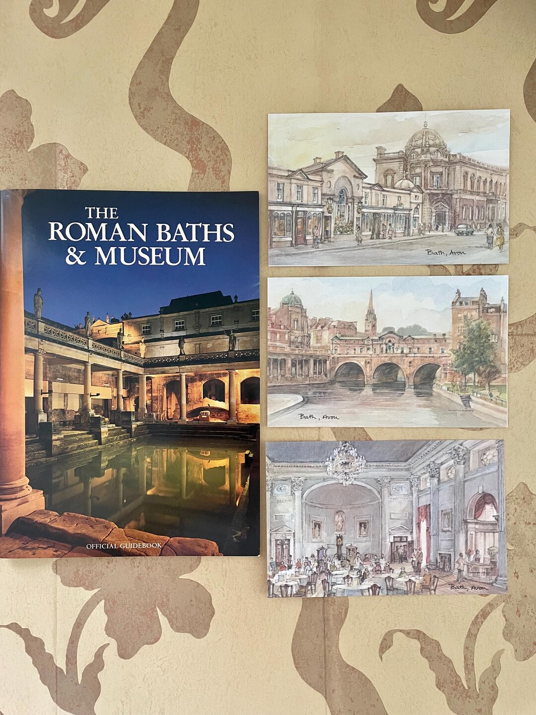 The Roman Baths & Museum . Illustrated . 1985 Guidebook . 3 Vintage ...
