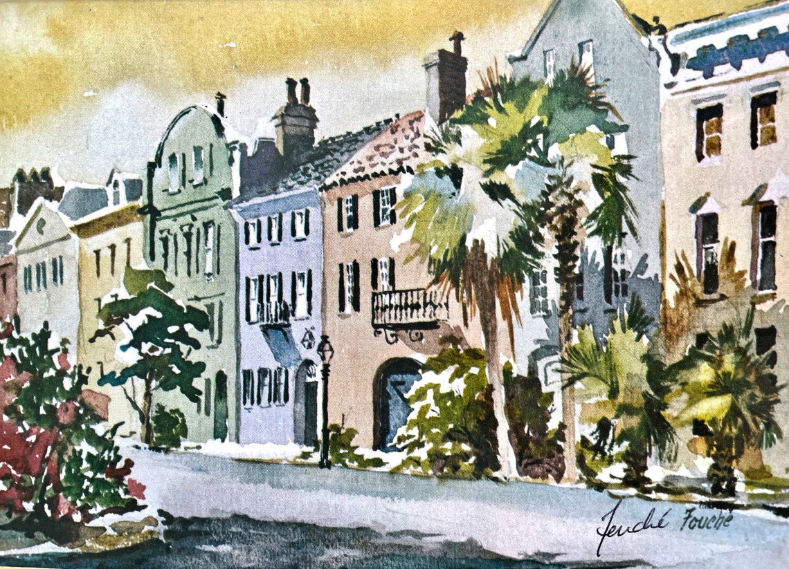 Virginia Fouché . Charleston Artist . Vintage Print . Historic | Etsy