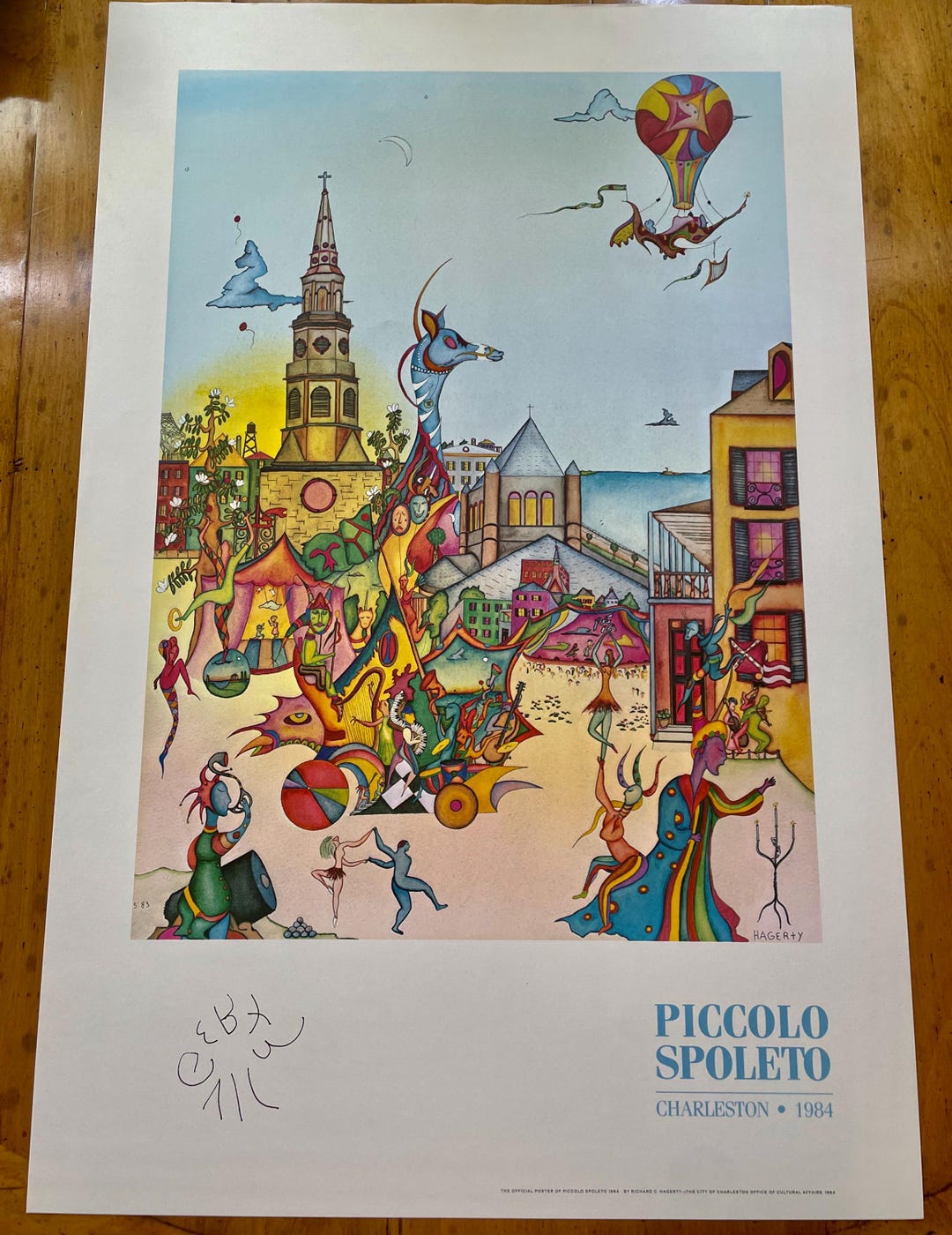 Official 1984 Piccolo Spoleto Poster by American Surrealist Duke ...
