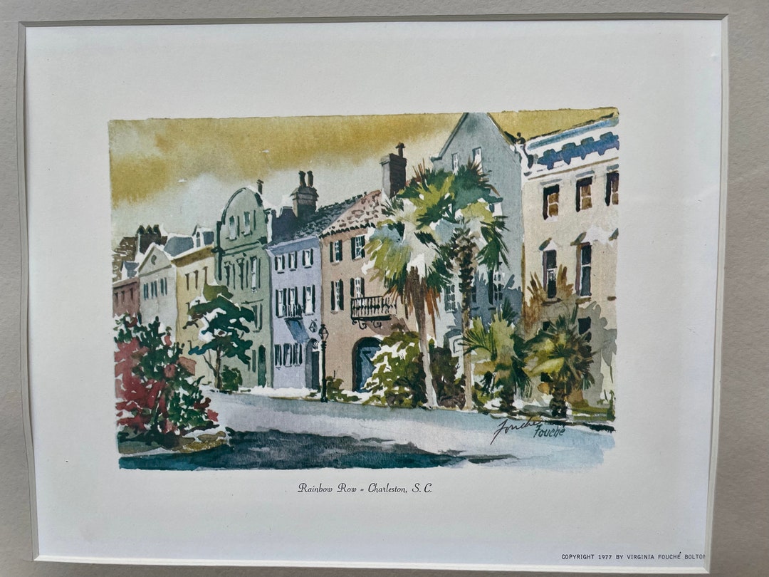 Virginia Fouché . Charleston Artist . Vintage Print . Historic ...