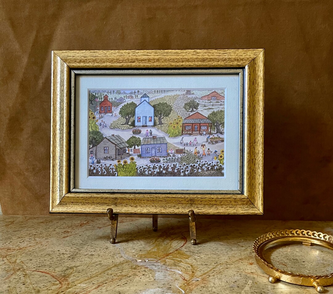 Ravenel Gaillard . lowcountry Village . Print From Original Pencil and ...
