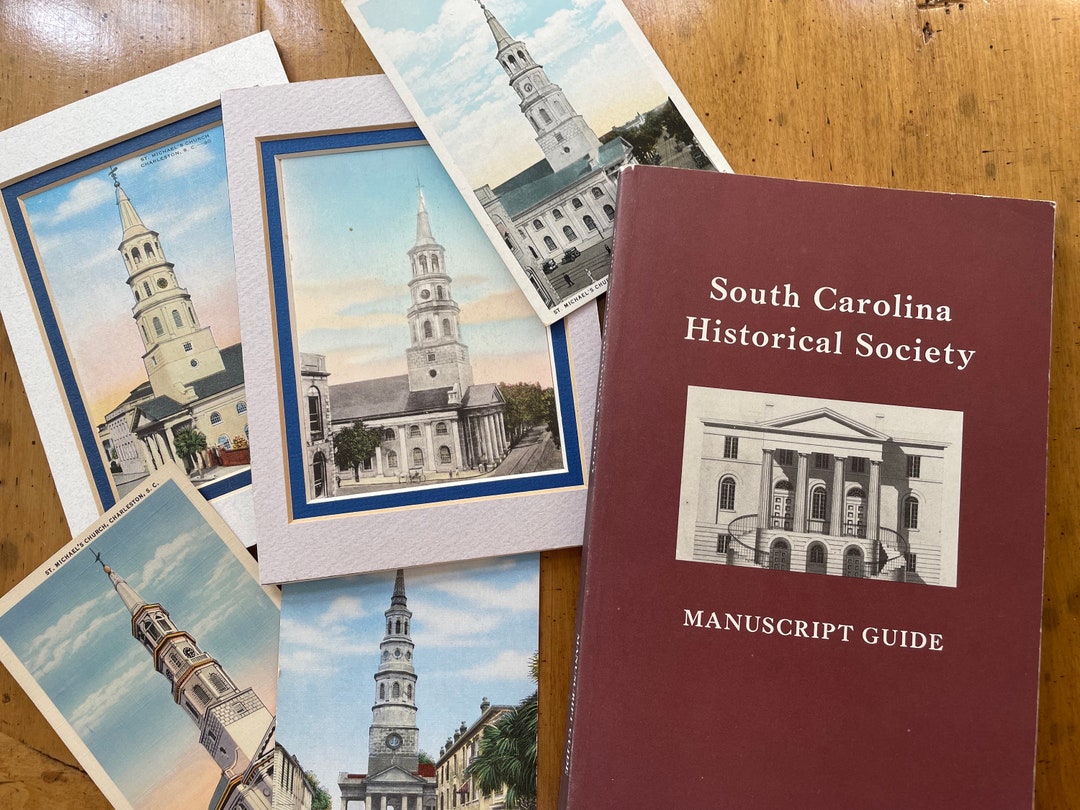 South Carolina Historical Society Manuscript Source . 1979 . - Etsy