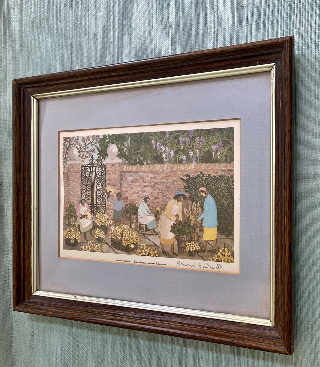 Ravenel Gaillard . "flower Ladies" . Print From Original Watercolor ...