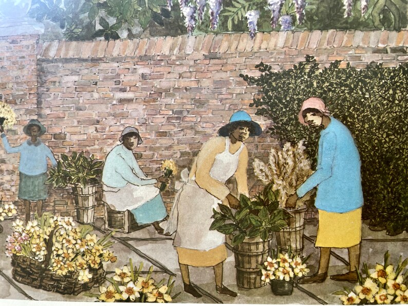 Charleston Art . Ravenel Gaillard ."flower Ladies" Print . Signed ...