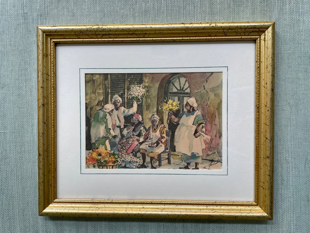 Virginia Fouché . flowers and Baskets . Signed . Offset Lithograph From ...