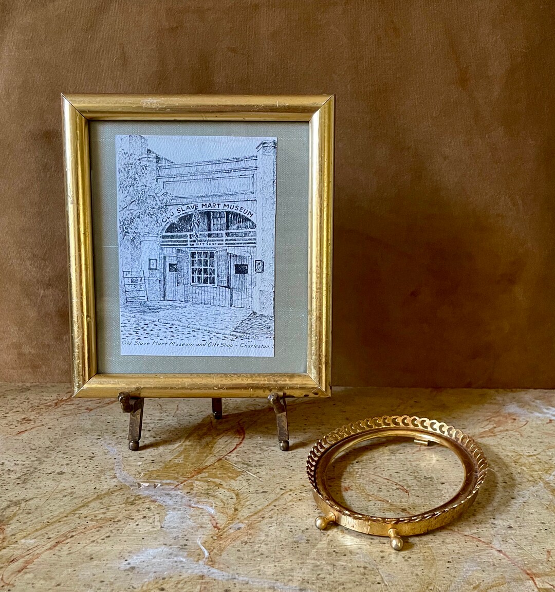 John Moll . Old Slave Mart Museum . Print of an Original Pencil Drawing ...