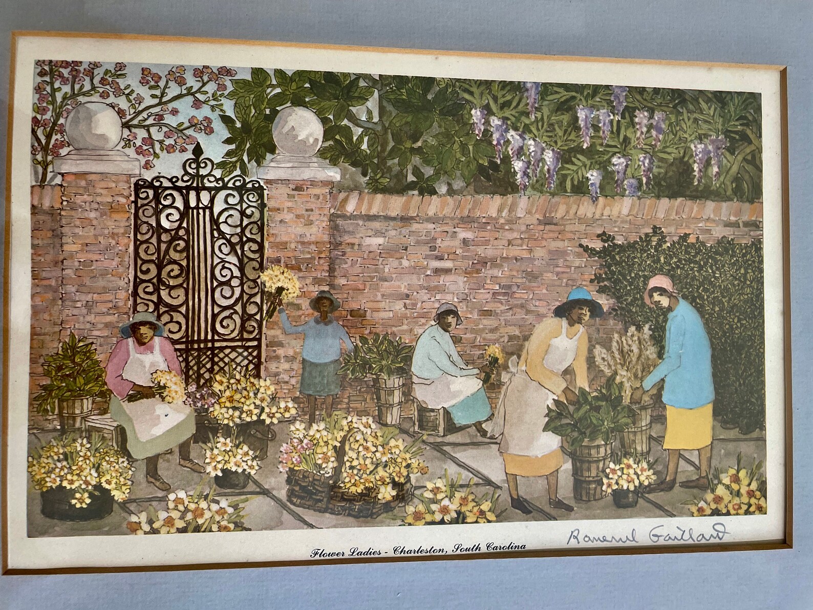 Charleston Art . Ravenel Gaillard ."flower Ladies" Print . Signed ...