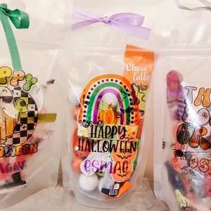 Personalised Halloween Sweet Pouch, Party Bag, Halloween Treat Bag ...