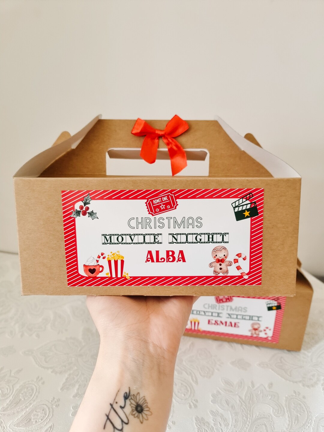 Christmas Movie Kit, Christmas Movie Box, Treat Box, Movie Box, Film ...