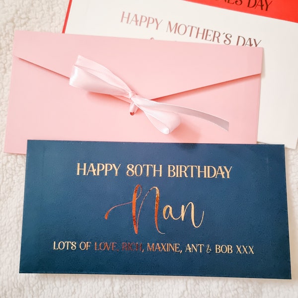 Personalised Gift Voucher Envelope - 60+ Gift Ideas for 2024