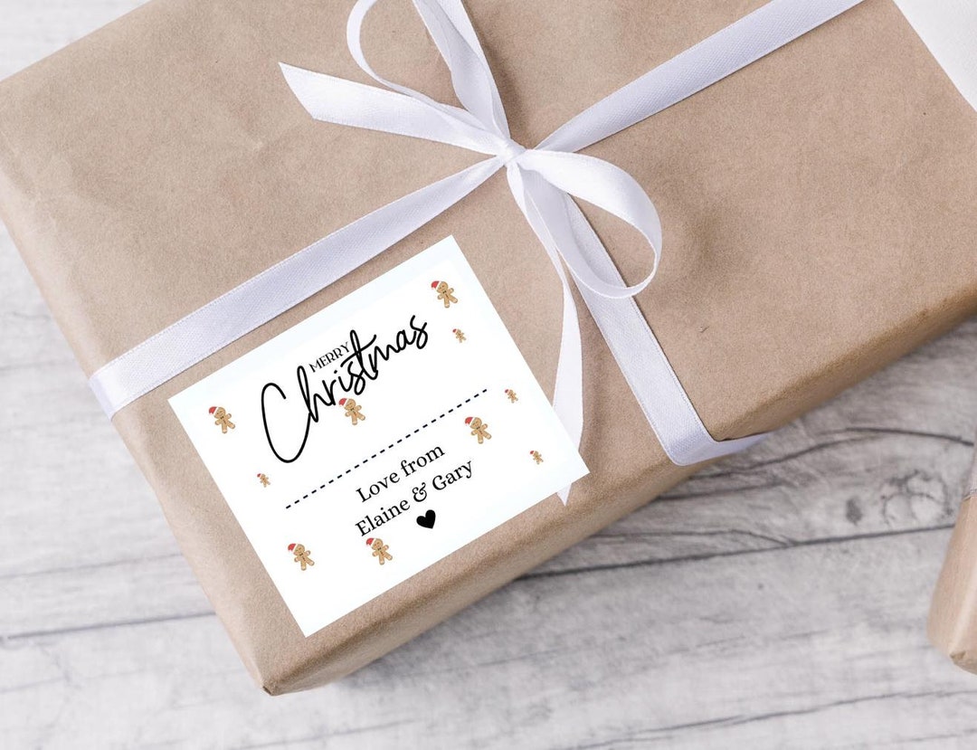 Christmas Stickers, Custom Stickers, Gift Wrap, Christmas Stickers for ...