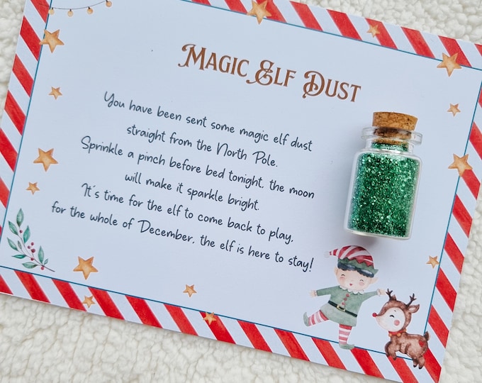 Magic Elf Dust, Elf Arrival, Christmas Magic - Etsy