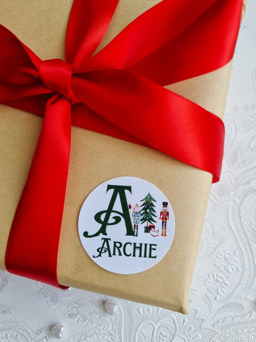 Personalised Christmas Stickers 24 Custom Stickers Santa - Etsy