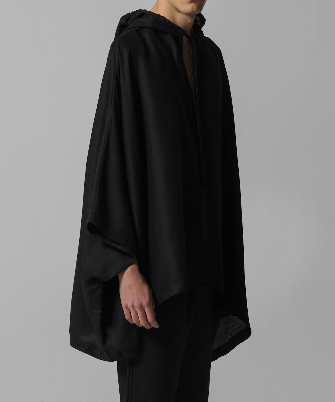 Linen Cape With Drawstring Hoodie - Etsy