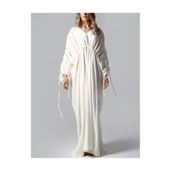 Long Dress with Tunnel and Strings Details | Etsy