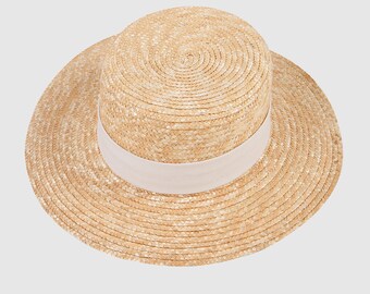 Round Straw Hat | Etsy