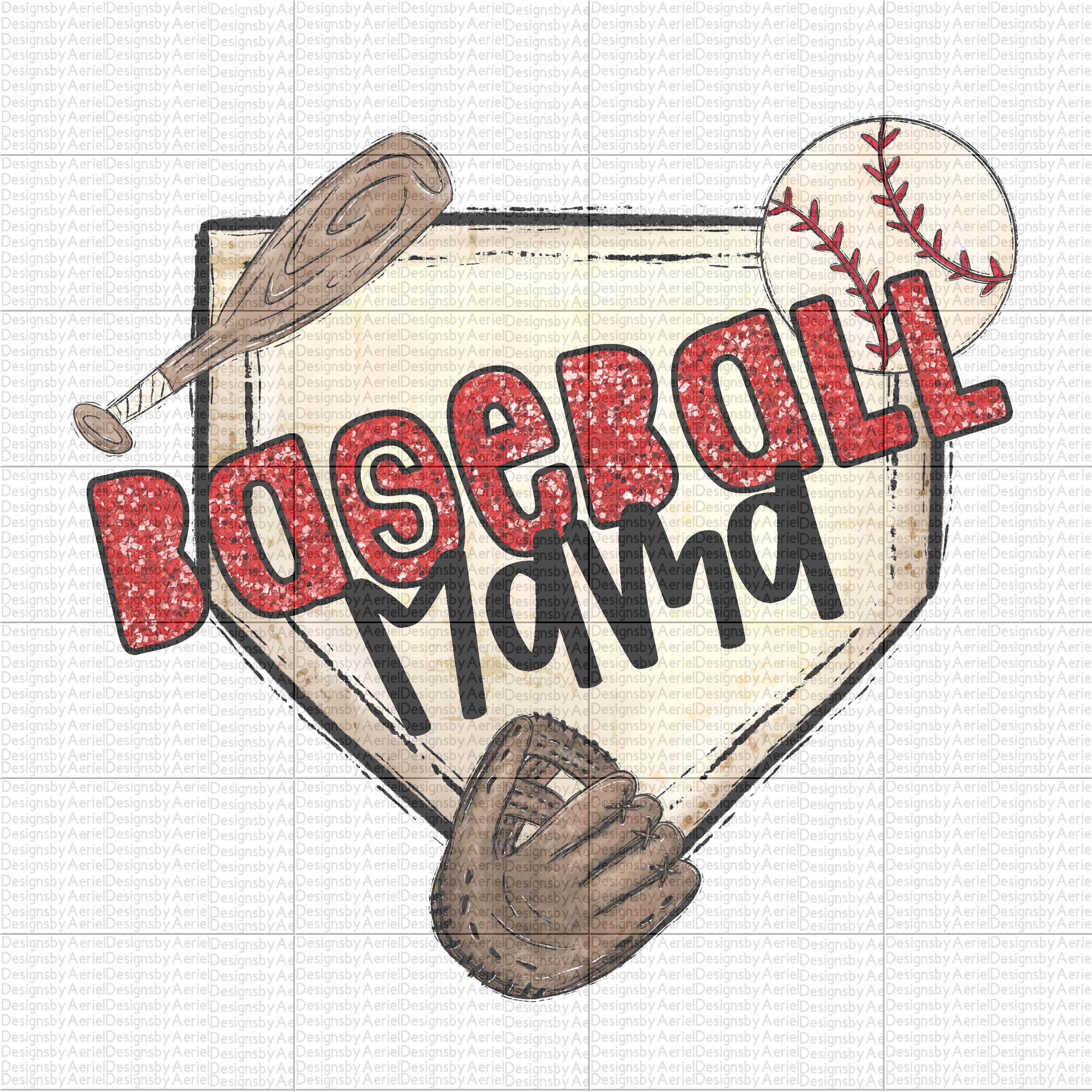 Baseball Mom PNG Ballpark Mama - Etsy