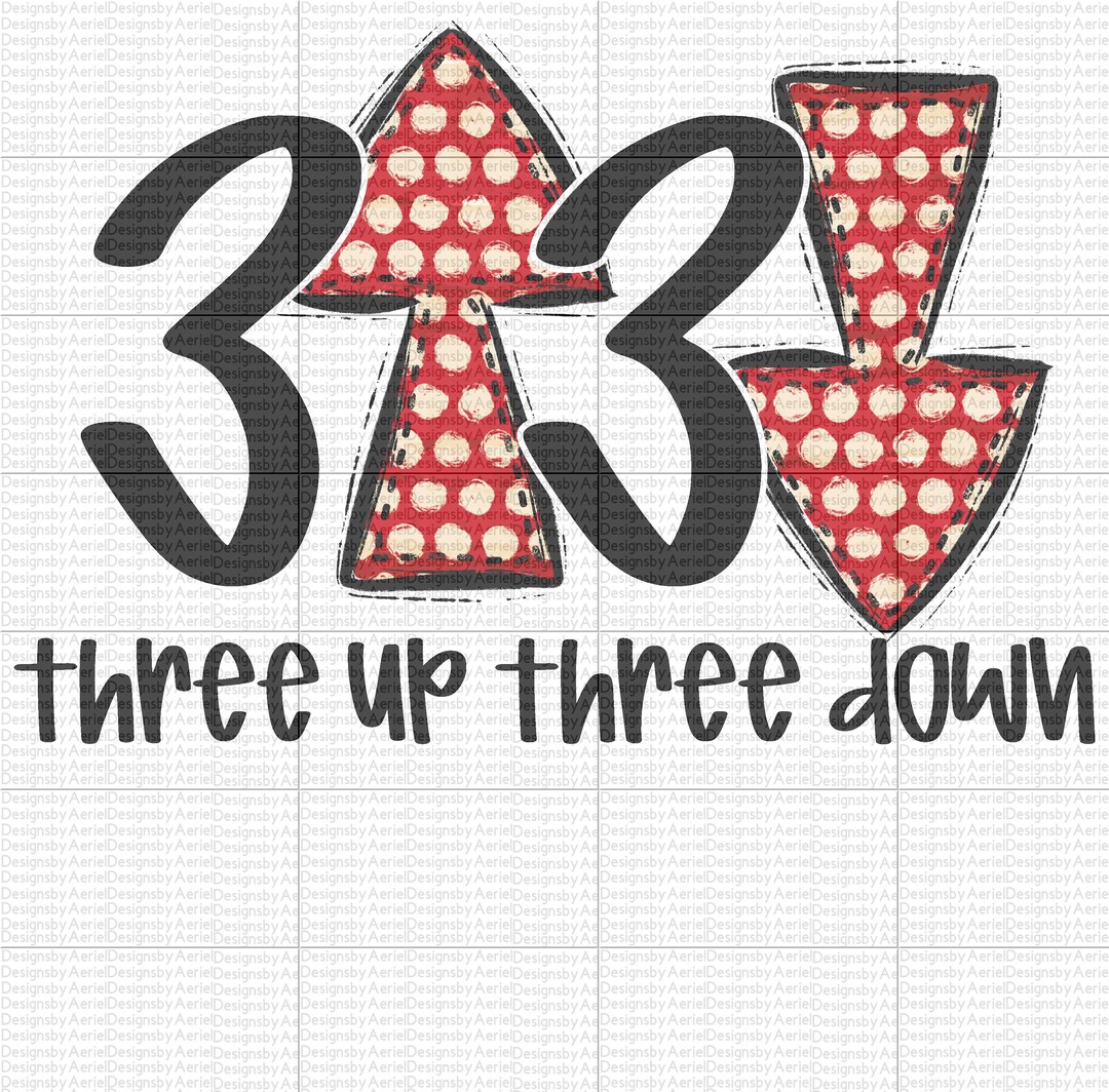 3 up 3 Down - PNG - Ballpark Mama - Baseball Life - Softball Life - Etsy