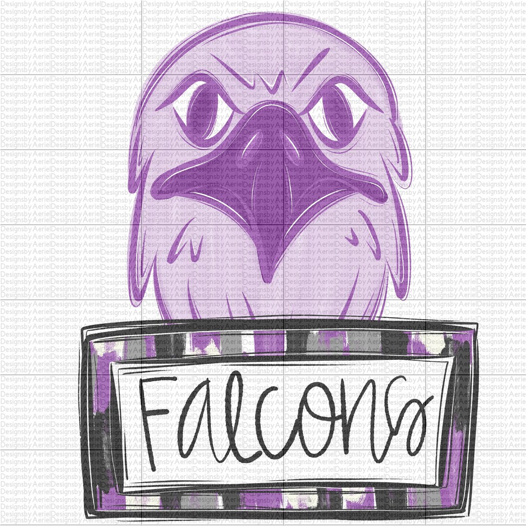 Mascot - Falcons - Digital Download - PNG - Handdrawn - Be Kind ...