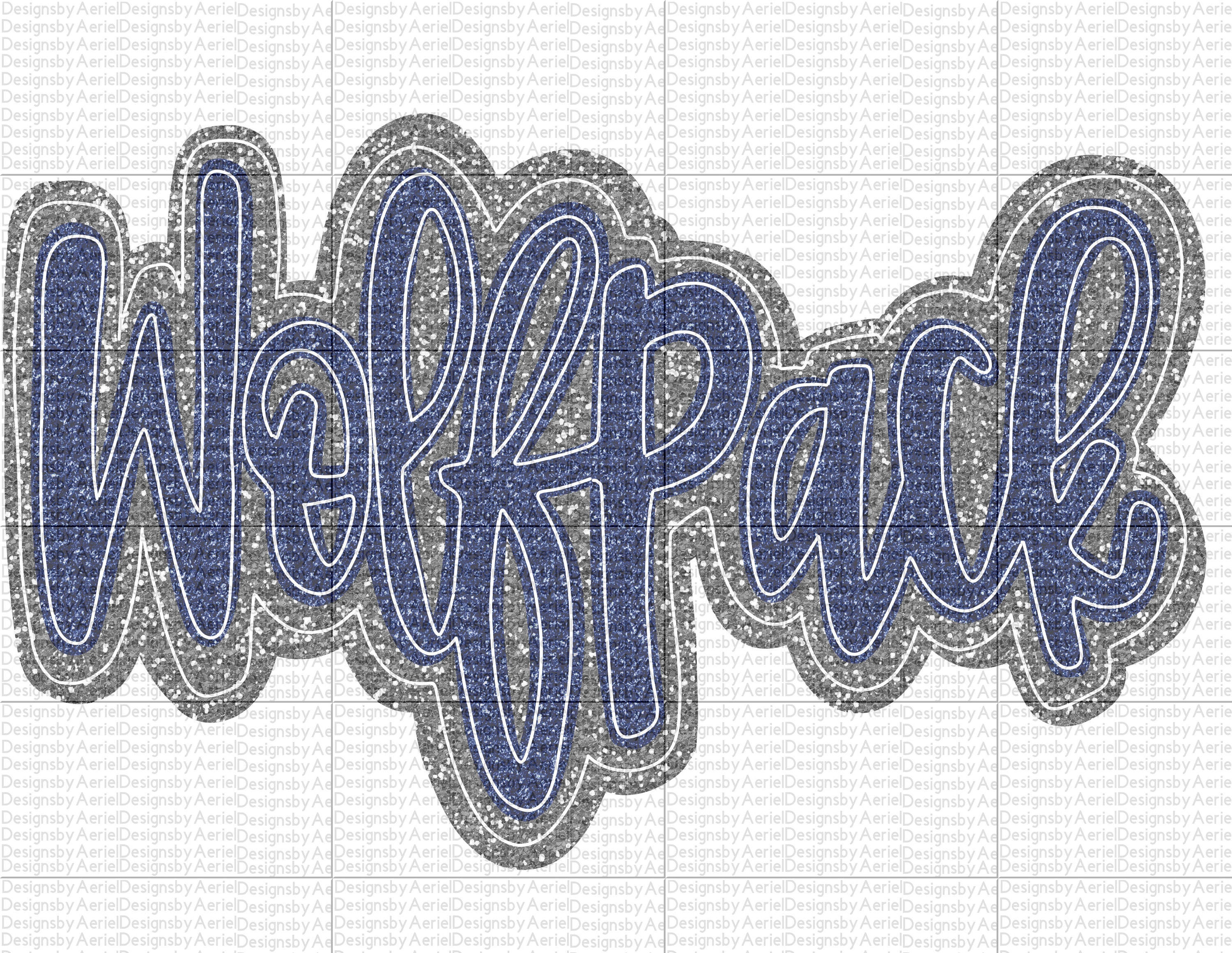 Wolfpack Digital Download - PNG - Faux Applique - Etsy