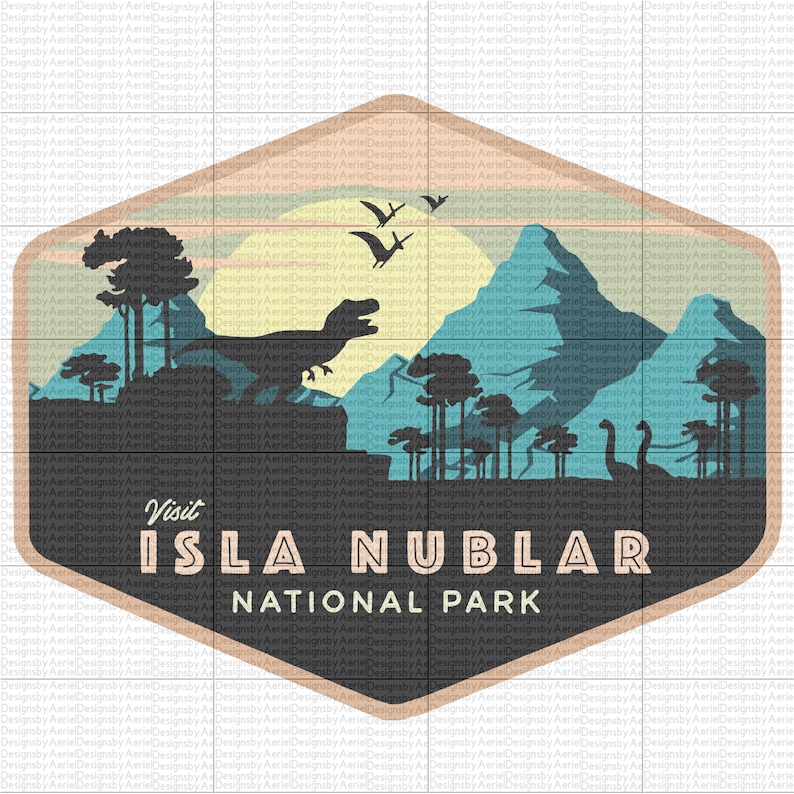 Isla Nublar - Jurassic Park - PNG - Sublimation - Etsy