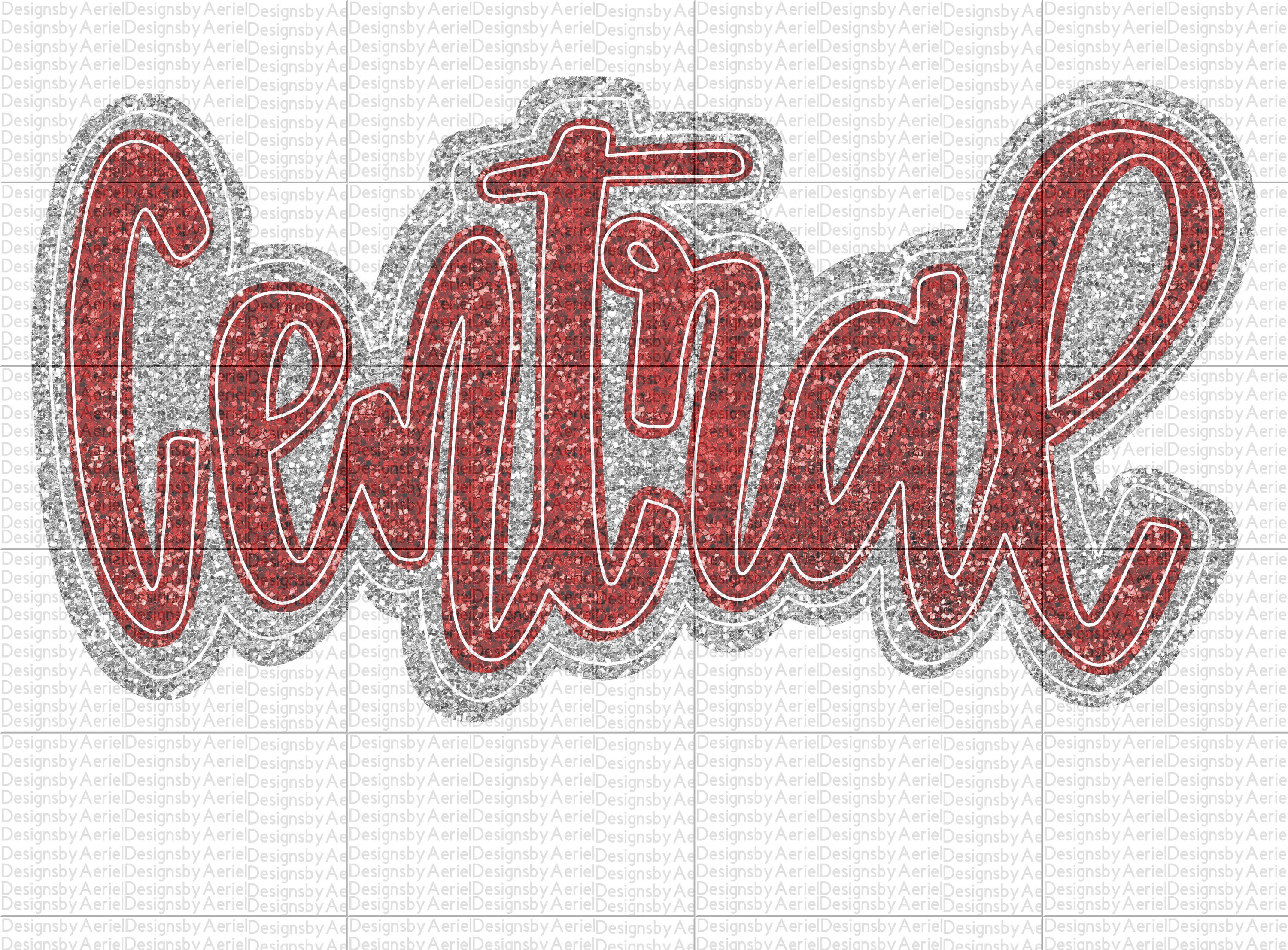 Central Faux Applique Embroidery - PNG - Digital Download - Gray and ...