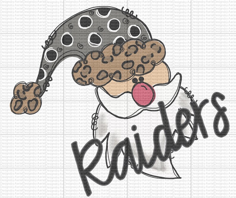 Raiders Digital Download - PNG - Leopard - Black and Grey - Etsy