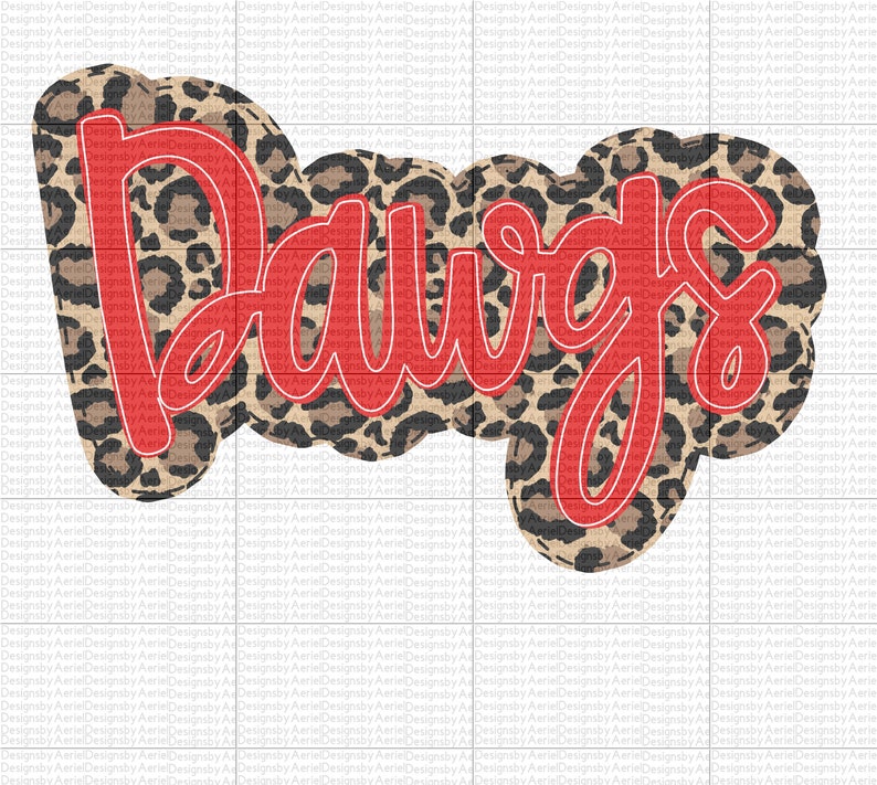 Dawgs - State - Georgia - Digital Download - PNG - Leopard - Lets Go ...