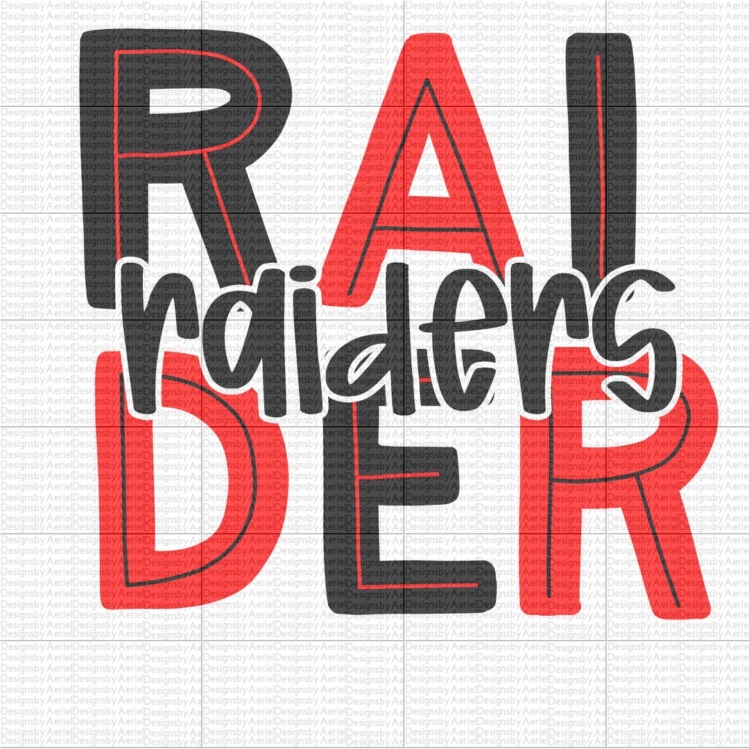 Raiders Digital Download - PNG - Handdrawn - Etsy