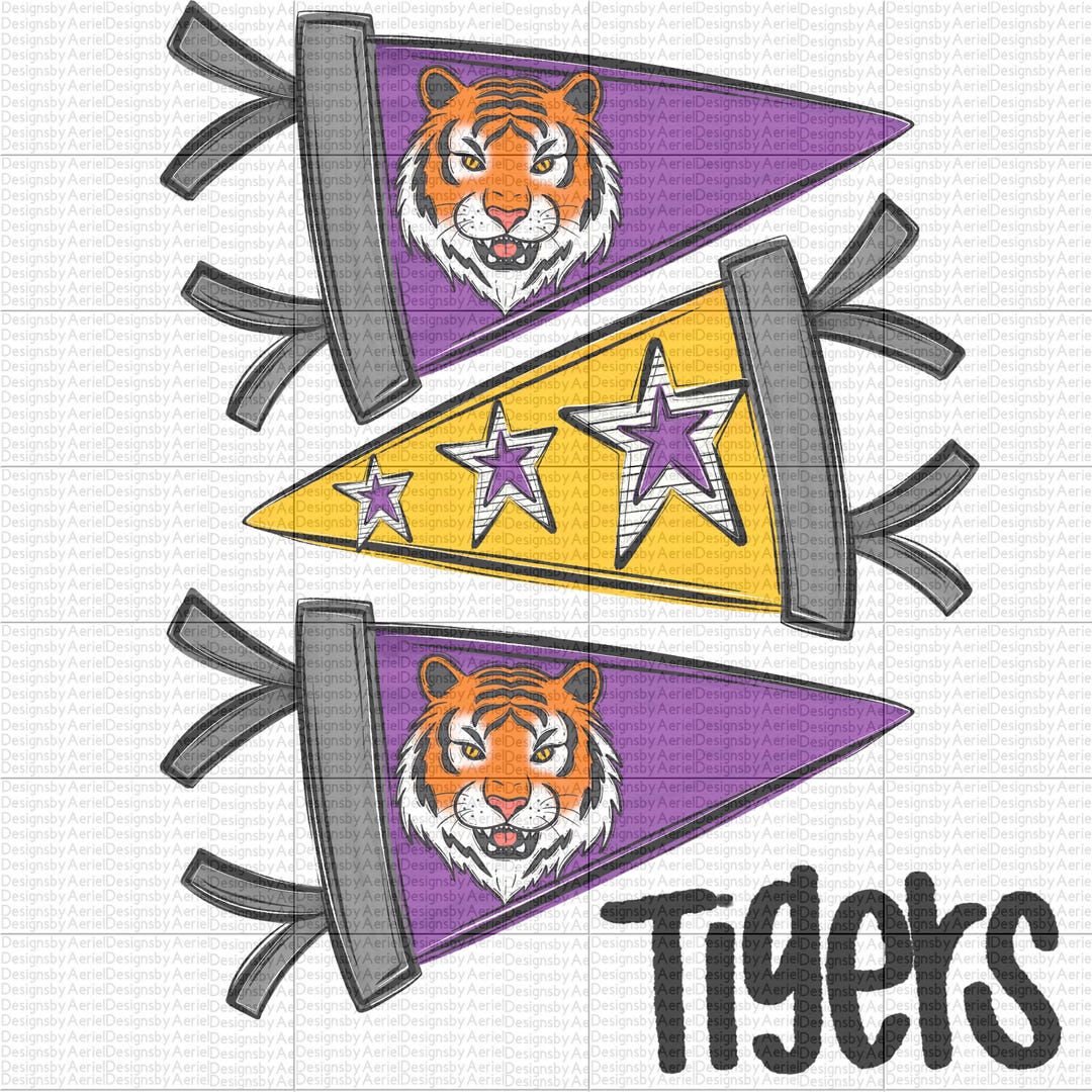 Tigers Digital Download - PNG - Pendants - Flags - Geaux - Etsy