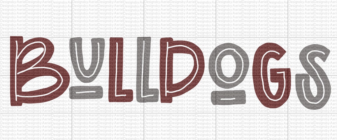 Bulldogs Digital Download - PNG - Maroon and Black - Sublimation - MSU ...