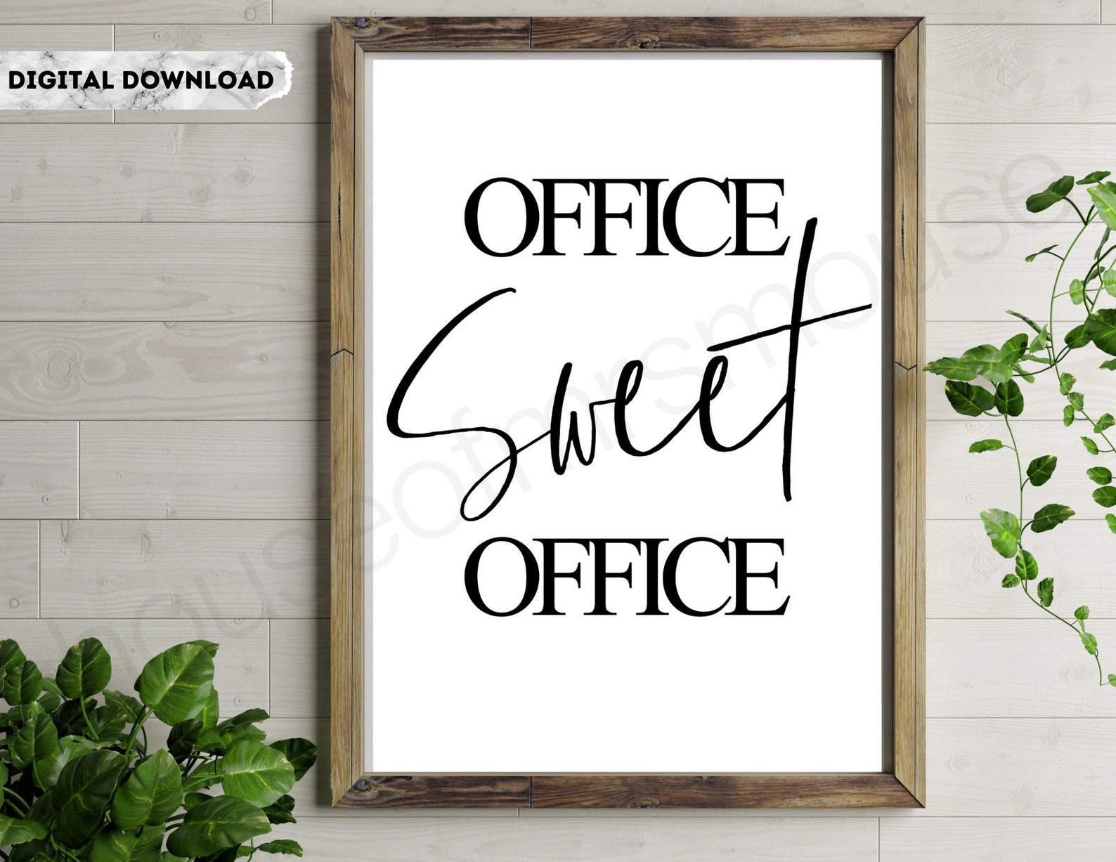 Office Sweet Office | Home Decor | Wall Art | Phrase | Saying ...