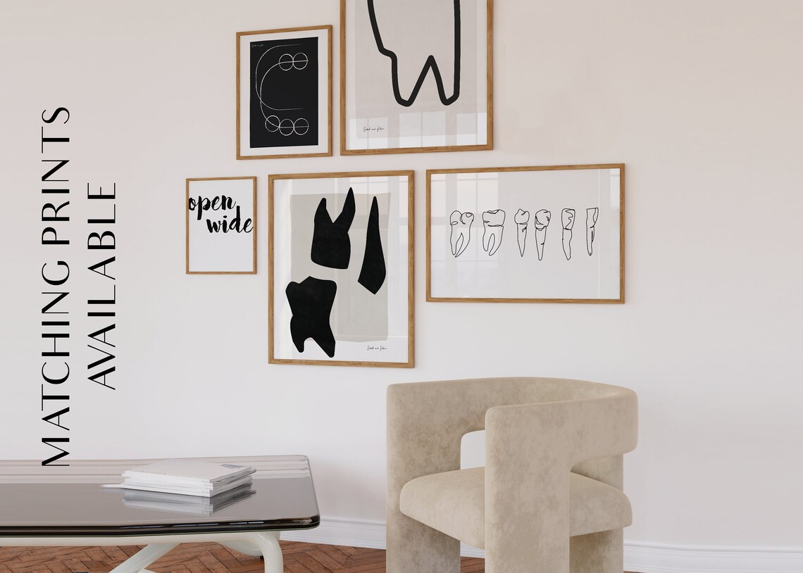 Acrylic Tooth Set Image for Dental Practice Mural Dentist - Etsy