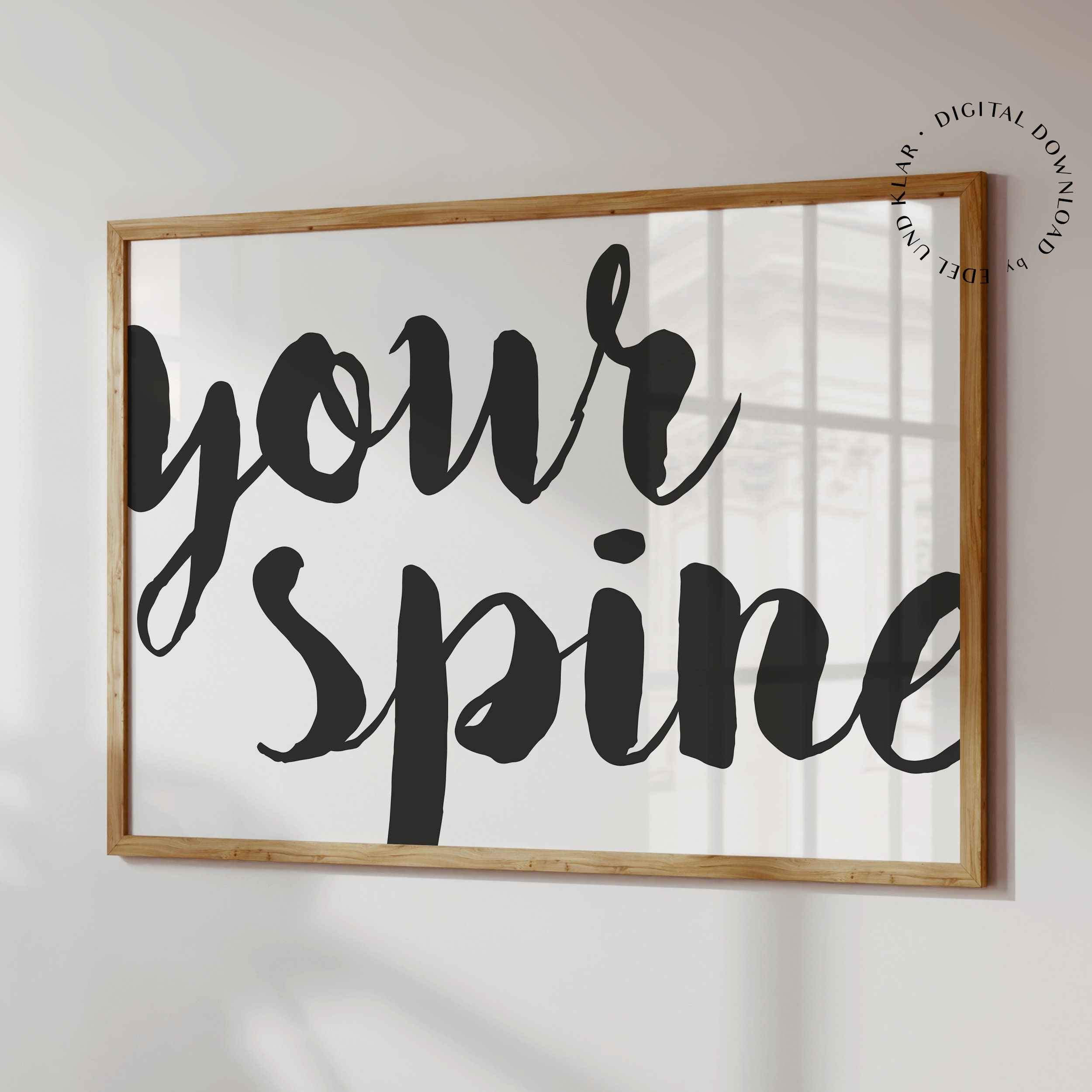Anatomy Set Typo Vertebrae Spine Anatomy Chiropractic Art - Etsy UK