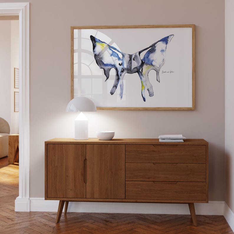 Sphenoid Bone Watercolor | Orthopedic Wall Art, ENT Wall Art, Butterfly ...