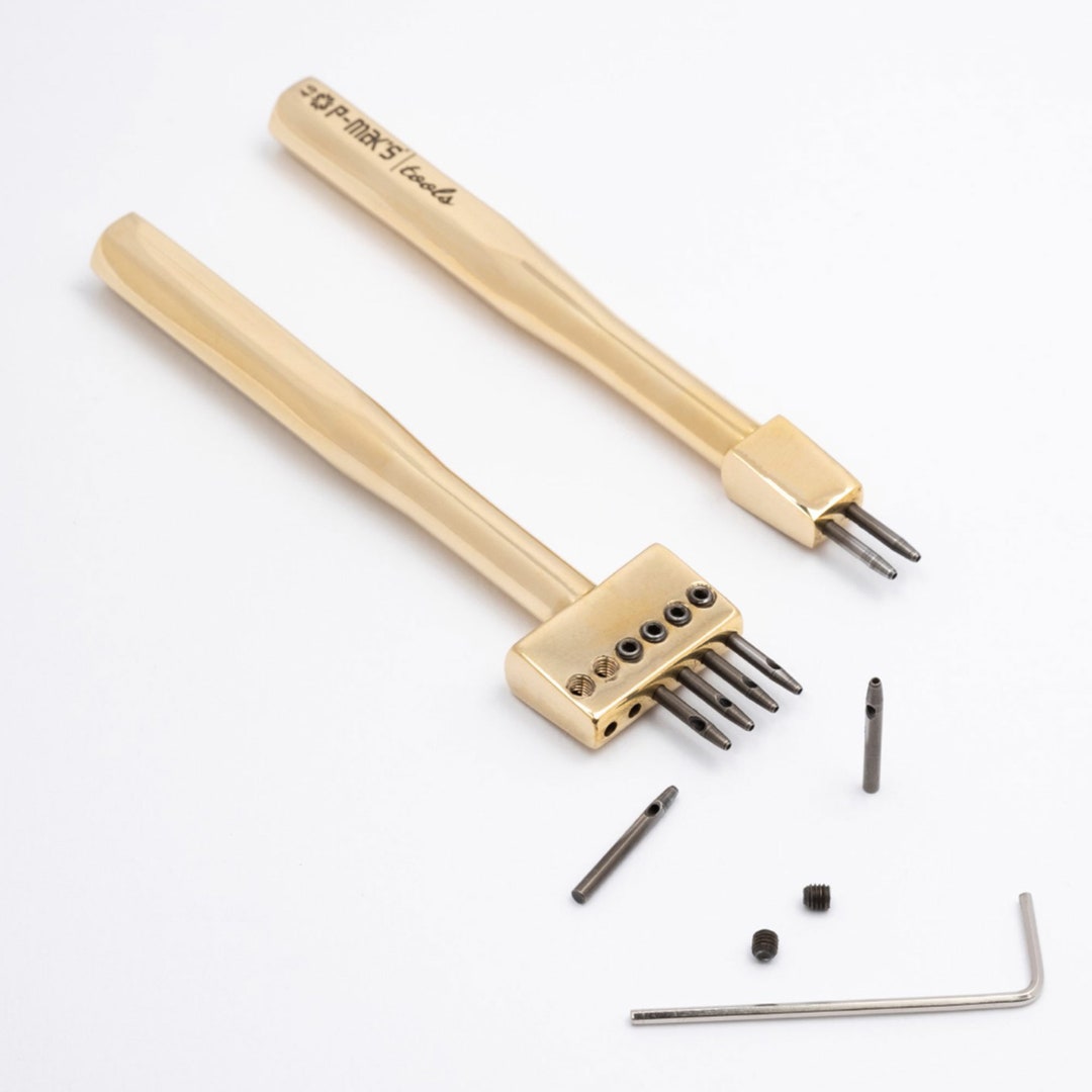 Serie 4 Special Solid Brass Stitching Punch Awl With Replaceable Tooth ...