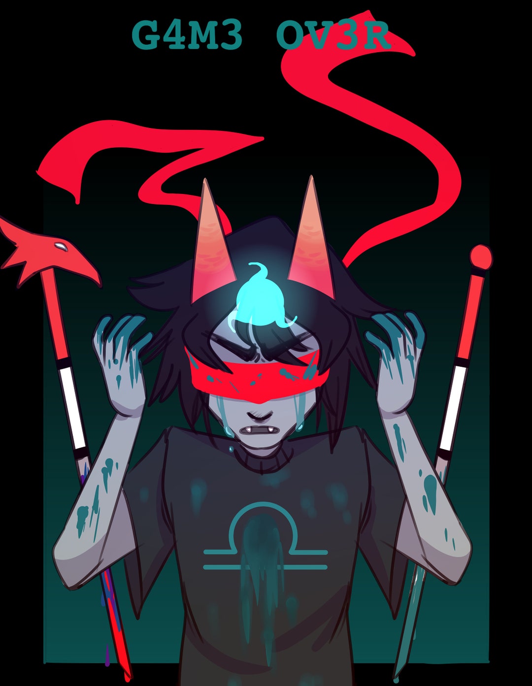 Homestuck Terezi Pyrope Print (8x10) - Etsy
