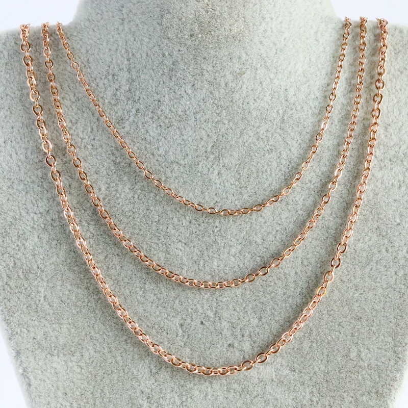 Rose Gold Necklace - Etsy