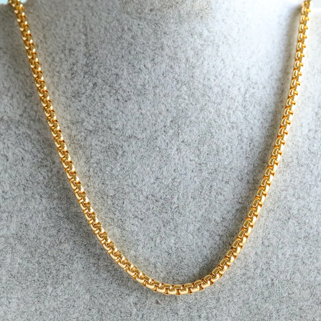 Gold Stainless Steel Box Chain Necklace: DIY Jewelry Making (2mm-3mm ...