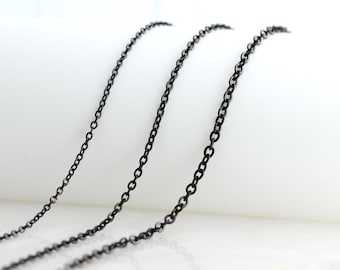 Oval Link Chain Black Painted Alloy 20x9mm OZ650 - Etsy