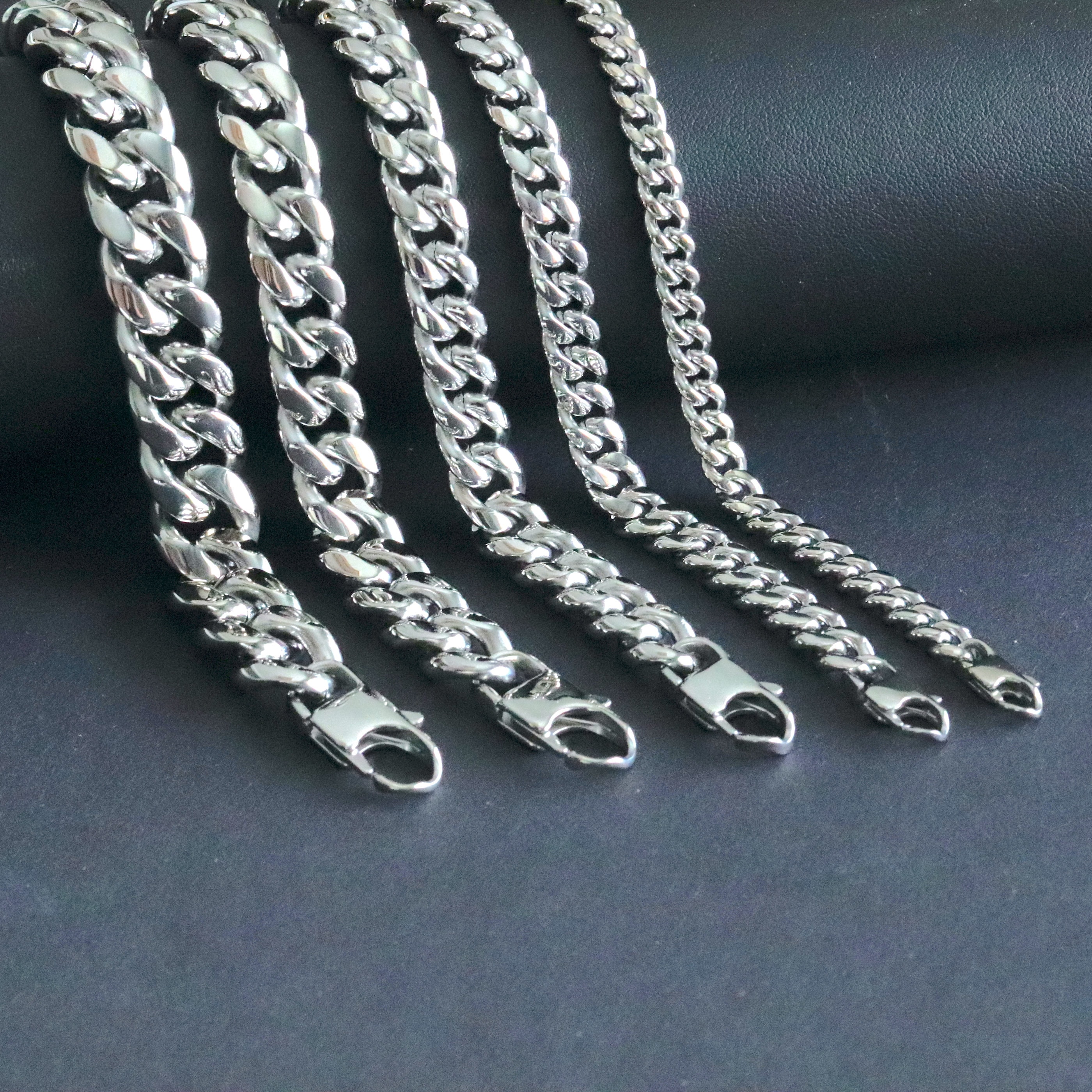 Stainless steel cuban link bracelet store