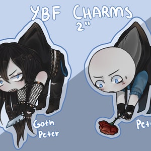 PRE-ORDER Ybf Peter and Goth Peter Chibi Acrylic Charms - Etsy