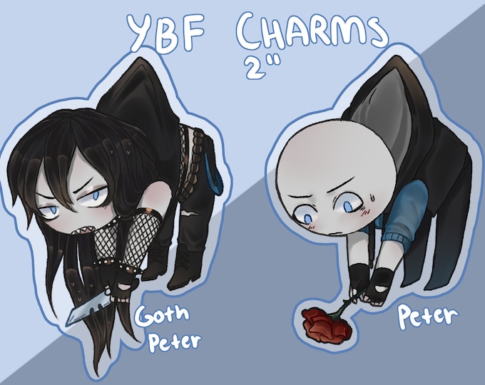 PRE-ORDER Ybf Peter and Goth Peter Chibi Acrylic Charms 2.5" - Etsy