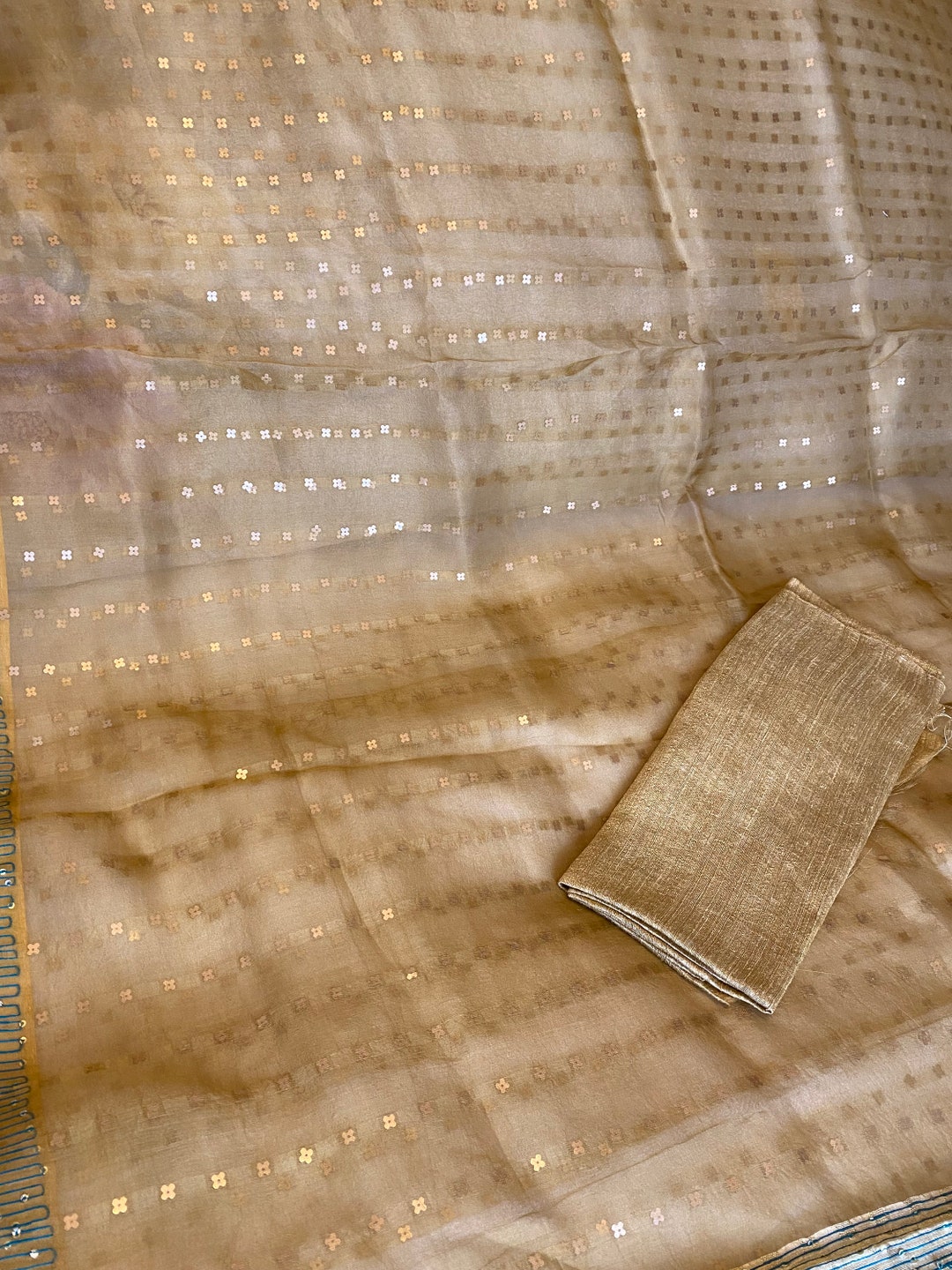 Moslin Sequence Saree Indian Bridal Handloom Pure Moslin Pocket ...