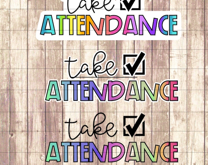 Take Attendance PNG - Etsy