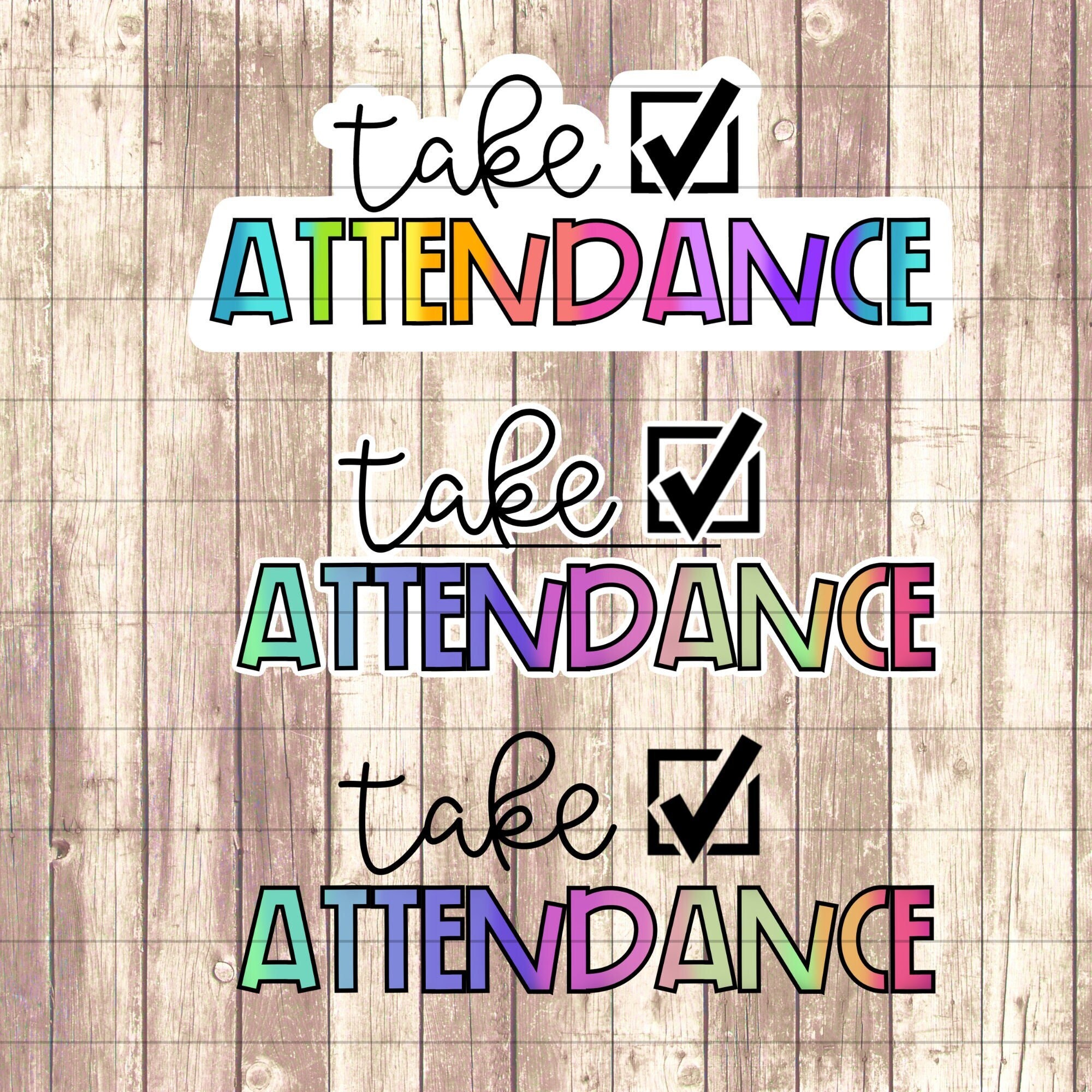 Take Attendance PNG - Etsy