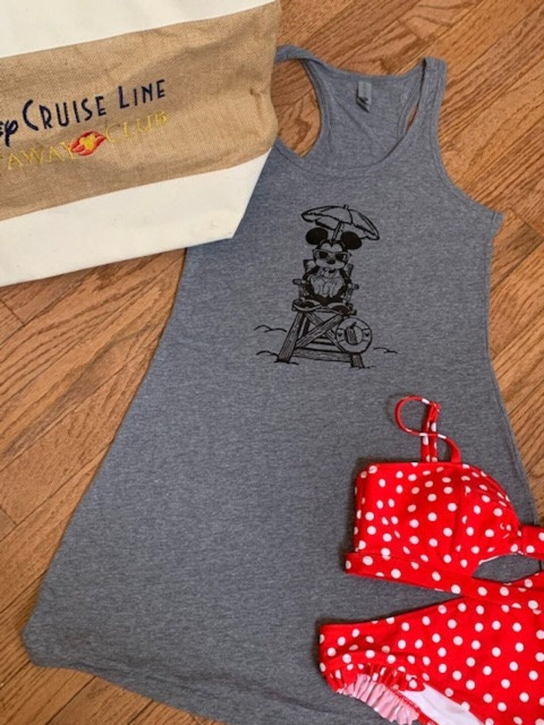 Mickey Lifeguard Tank Dress Beach Coverup/dcl Beach Coverup/castaway ...