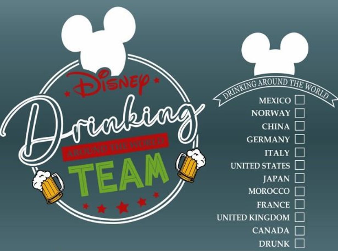 Disney Drinking Team Epcot Countries Unisex Shirt/epcot - Etsy